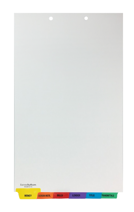 Escrow Tabs Index Tabs Bottom - Mylar – EscrowStuff