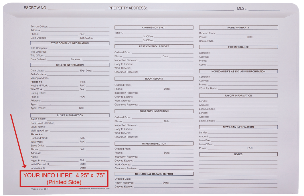 Custom Escrow Jackets (imprint printed side) – EscrowStuff